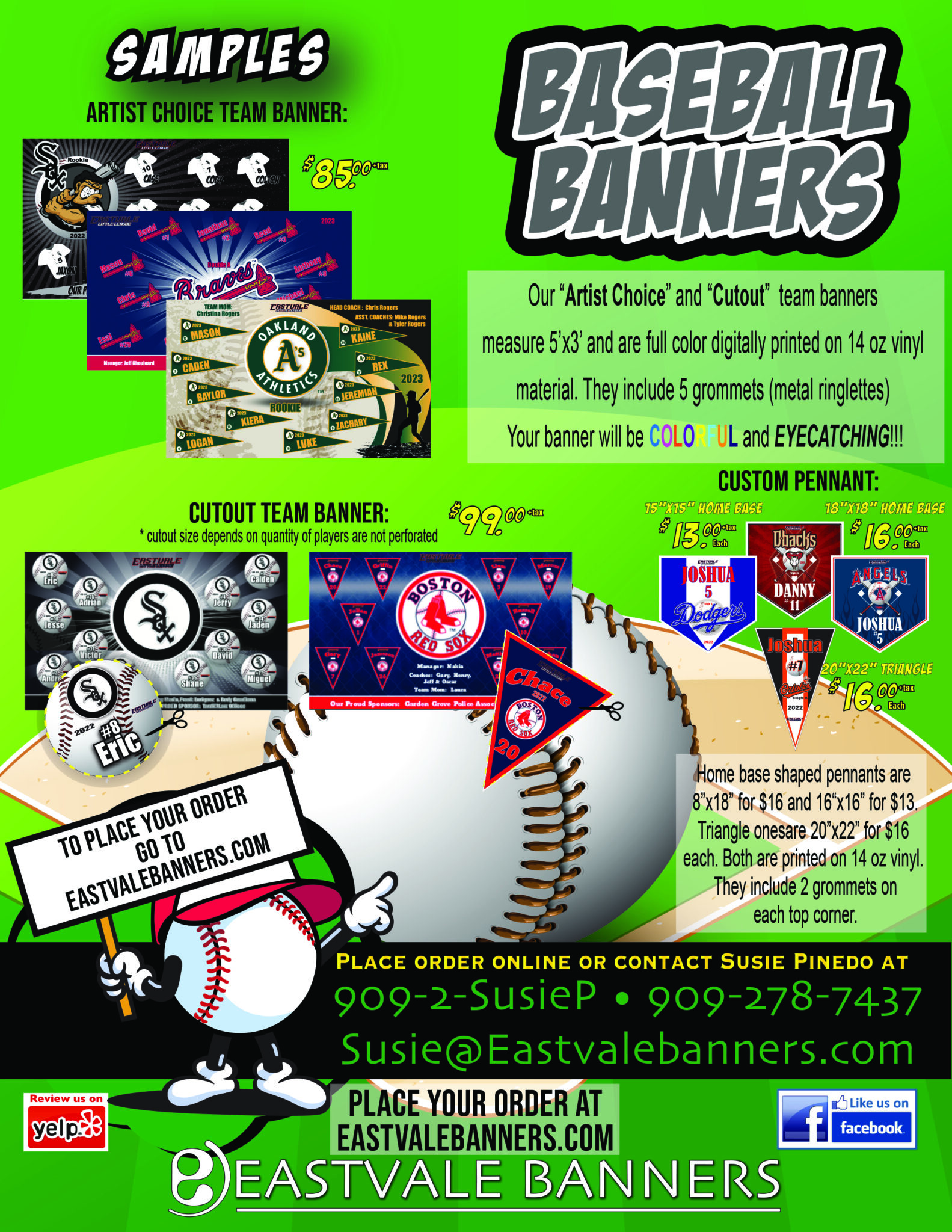 Custom Team Sport Banners - Eastvale Banners
