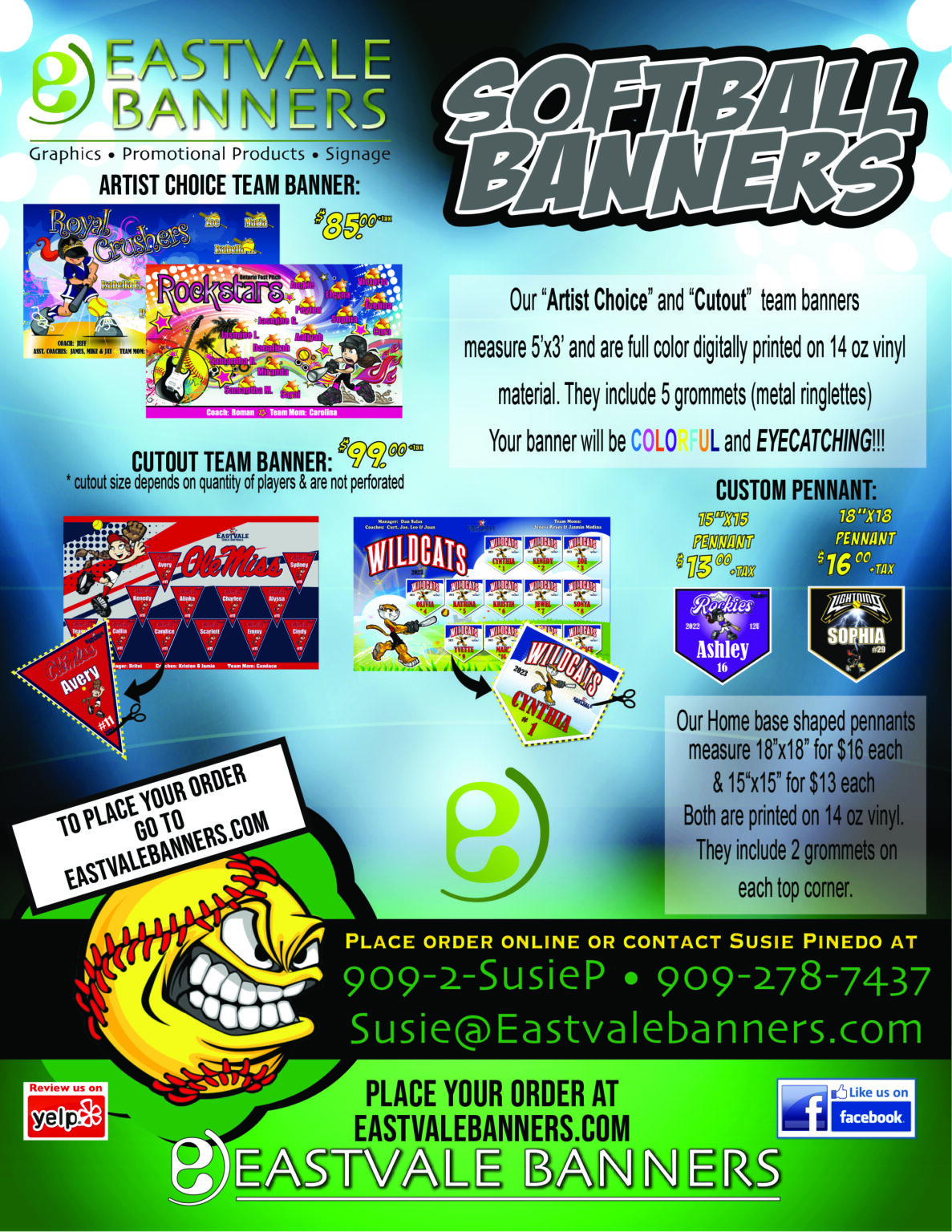Custom Team Sport Banners - Eastvale Banners